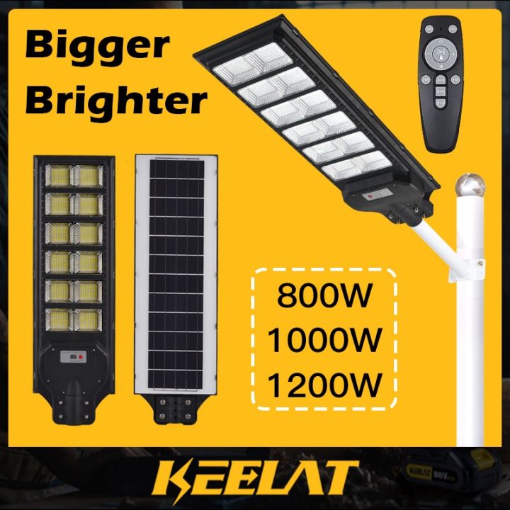 KEELAT KSL001 600W 800W 1000W Solar Street Light Solar Light Remote ...