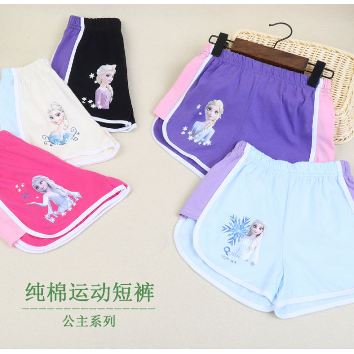 Frozen Elsa Cotton 4-16YO Children Kids Casual Shorts | Lazada Singapore