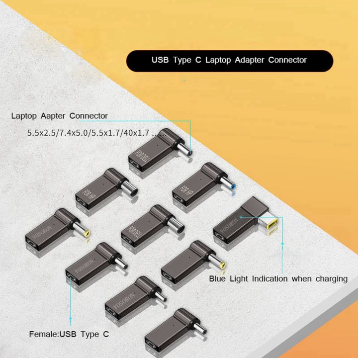 100W PD Spoof Plug USB Type C Female to Universal Male Jack Converter ...