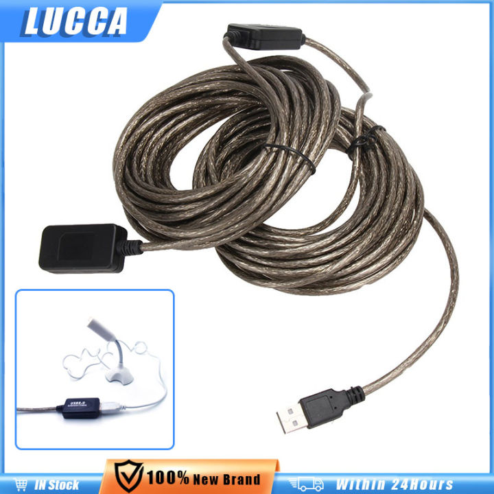 USB 2.0 Male to Female Active Extension Repeater Cable Computer Cables ...