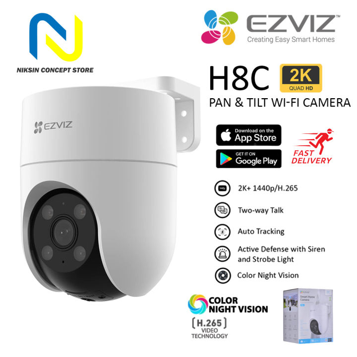 Ezviz H8C Full HD 1080P / 2K⁺ 1440P Pan & Tilt Rotate 360° Outdoor ...