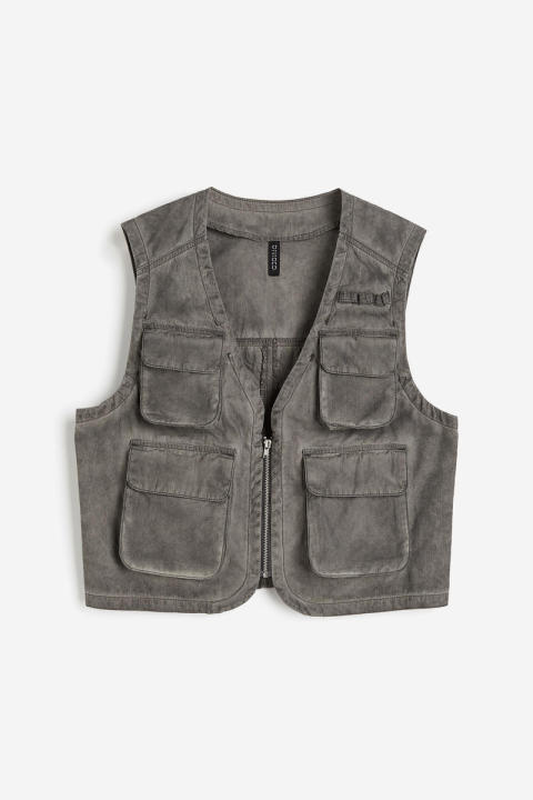 H&M - Distressed-look cargo gilet | Lazada PH
