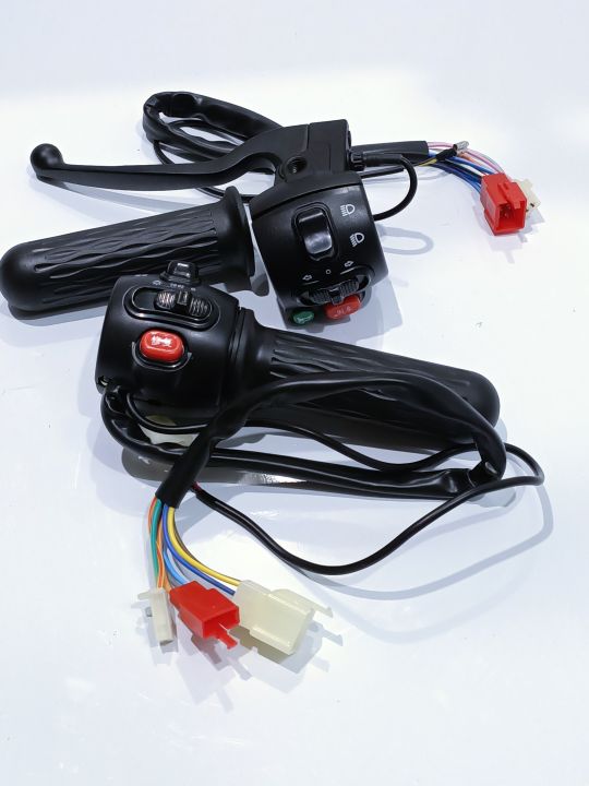 ebike throttle package with brake lever on left grip, this throttle is ...