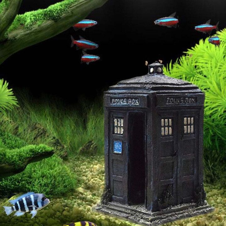 ER52858 Hole Artificial Police Box Police Department Aquarium ...