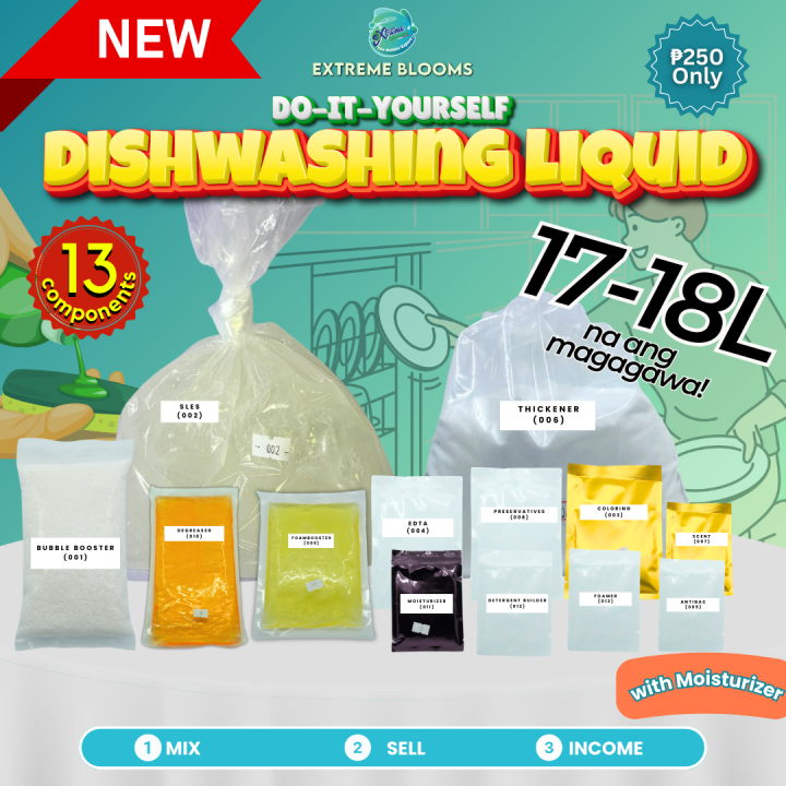 Dishwashing Liquid Kit - 17L to 18L Yields / 13 Components / 8 Kits ...