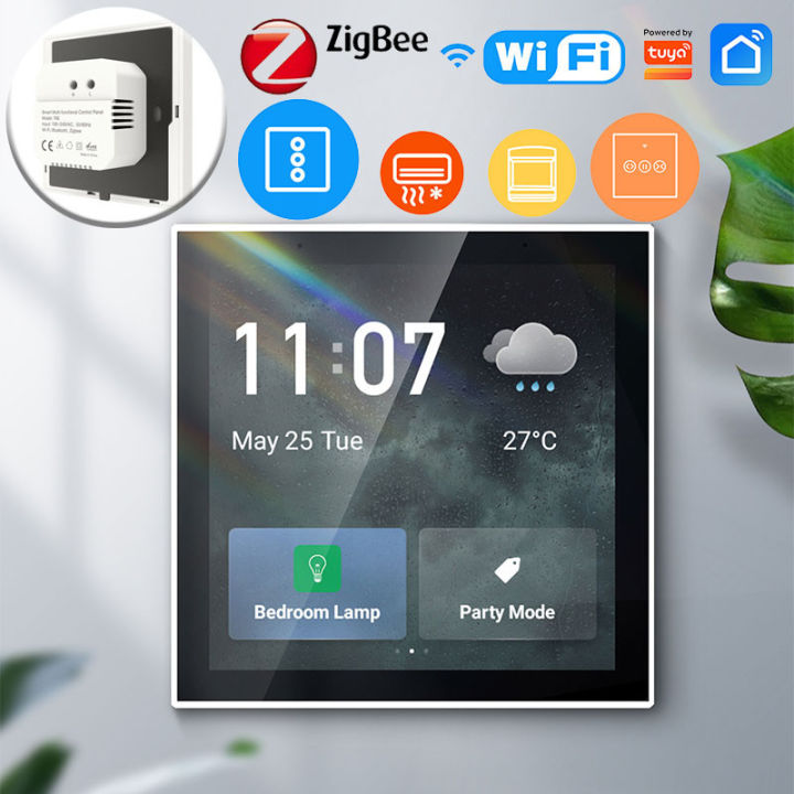 Deyln ZigBee WiFi/Bluetooth Tuya Smart Home Multi-functional Touch ... Deyln ZigBee WiFi/Bluetooth Tuya Smart Home Multi-functional Touch ...