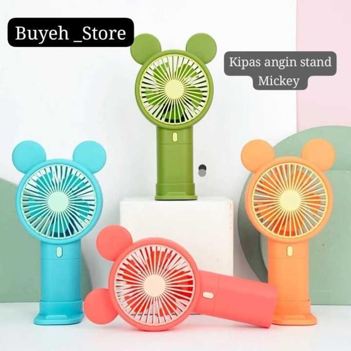 Kipas Angin Mickey Portable Tangan Stand Meja Kipas Tangan Karakter ...