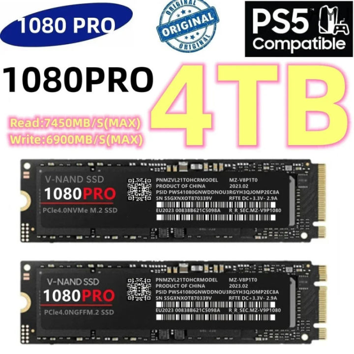 1080PRO 4TB 2TB 1TB Nguyên Bản SSD M2 2280 PCIe 4.0 NVME SSD Ổ Cứng Thể ...
