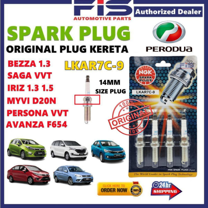 FIS NGK Original Spark Plug Perodua Bezza 1.3 Saga VVT Iriz 1.3 1.5 ...
