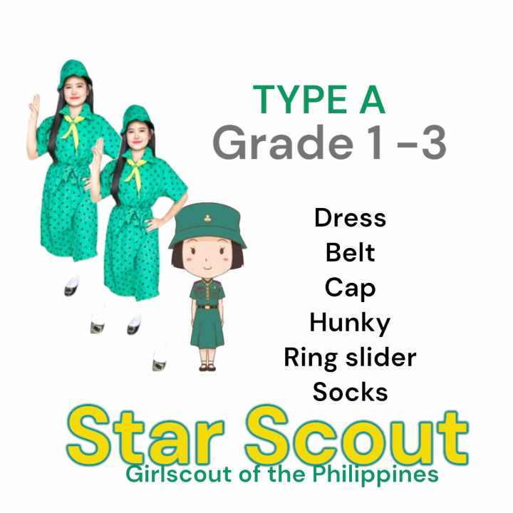 Lacaofactory Scouting Uniform Gsp Type A Dress Type Star Complete Set ...