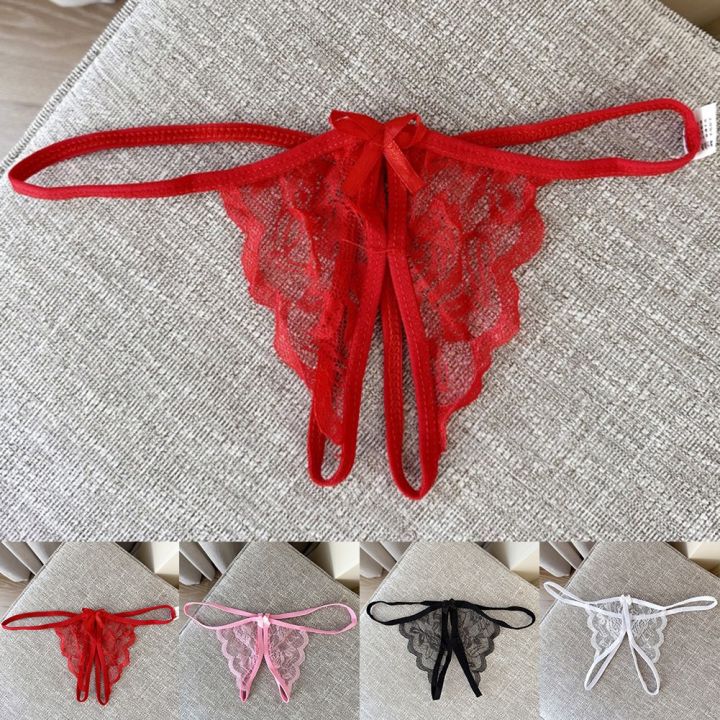 【Ready Stock】 Intimate Lace G string Thong Panties with Butterfly Open ...
