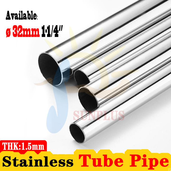 Makapal 1.5mm Stainless steel Tube Pipe 32mm Round Pipe 1-1/4 | Lazada PH