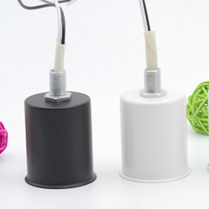 E27 Ceramic Screw Base Round LED Light Bulb Lamp Socket Holder Adapter ...