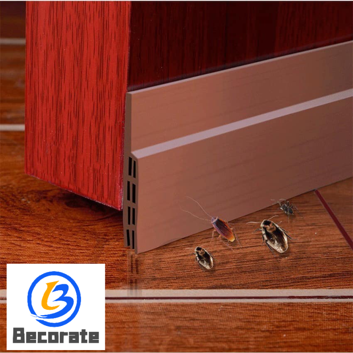BECORATE Silicone door under block Self-adhesive rubber strip door lock ...