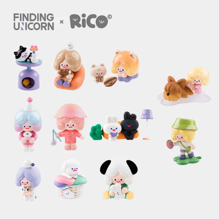เลือกตัวได้ อาร์ททอย Art toy Rico Happy Friends Together | Lazada.co.th