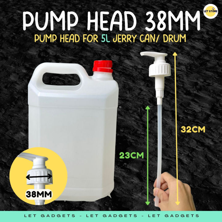 [5Litre Pump] 5L HDPE Bottle Pump 38mm / Pum Tong Air / Jerry Can Pump ...