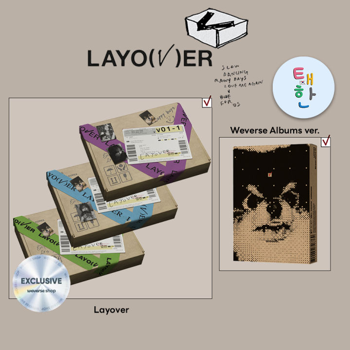 ️พร้อมส่ง [BTS] อัลบั้ม V Solo Album 'Layover' (PHOTOBOOK ver. /Weverse ...