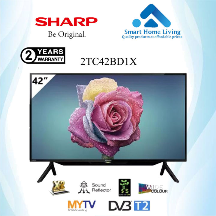SHARP 2TC42BG1X 42' FULL HD ANDROID LED TV/ DVBT2 / ECO MODE / PHOTO SLIDESHOW | Lazada