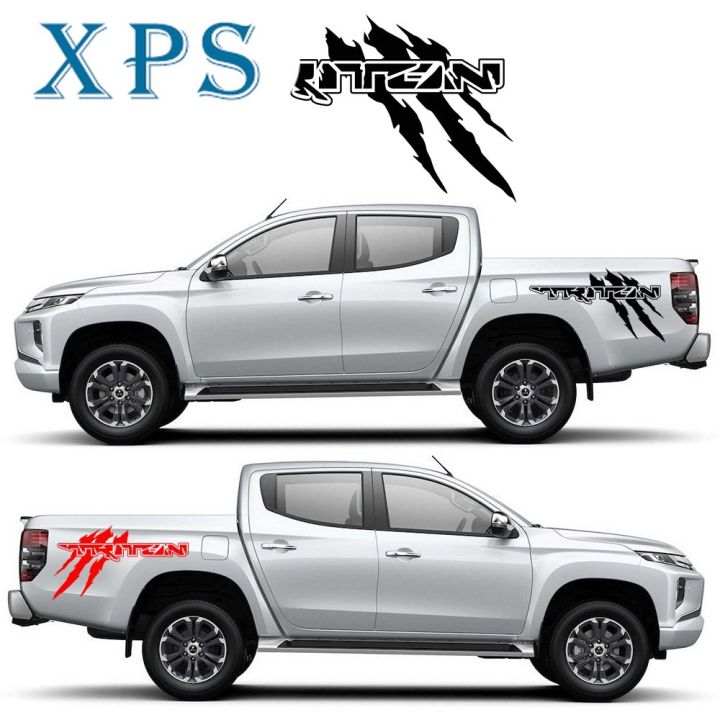 xps 2pcs Pick Up Stickers 4x4 Vehicle Graphics Decals for Mitsubishi ...