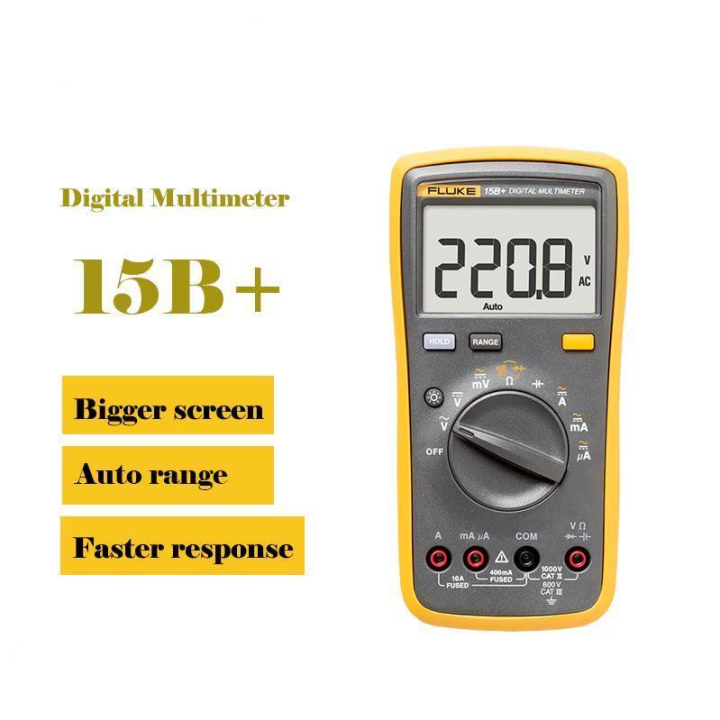 FLUKE 15B+ Handheld Universal Digital Multimeter Voltmeter Ammeter Voltage JLBattery | Lazada PH