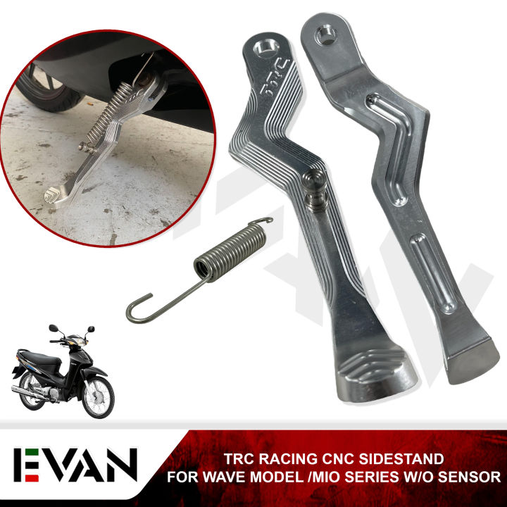 EVAN.SHOP TRC RACING CNC SIDESTAND FOR WAVE MODEL /MIO SERIES WITH O ...