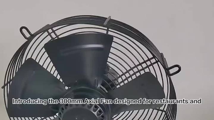300mm Axial Fan 4 Motor Poles 380V Three-Phase Capacitor Operation ...