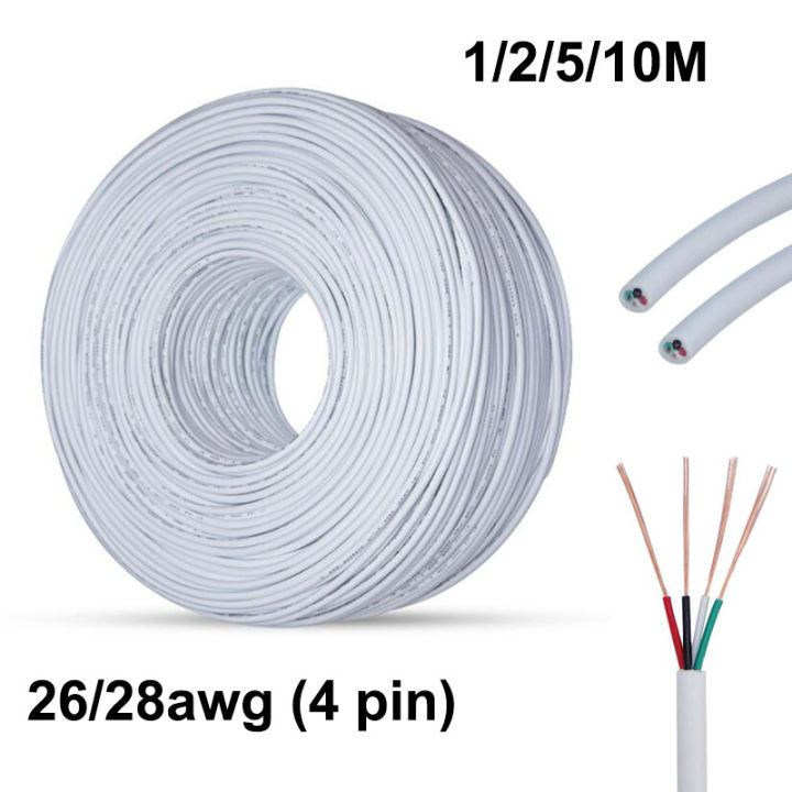 1A Electrical DC Power Connector 4 Pins Wire Copper Insulated PVC ...