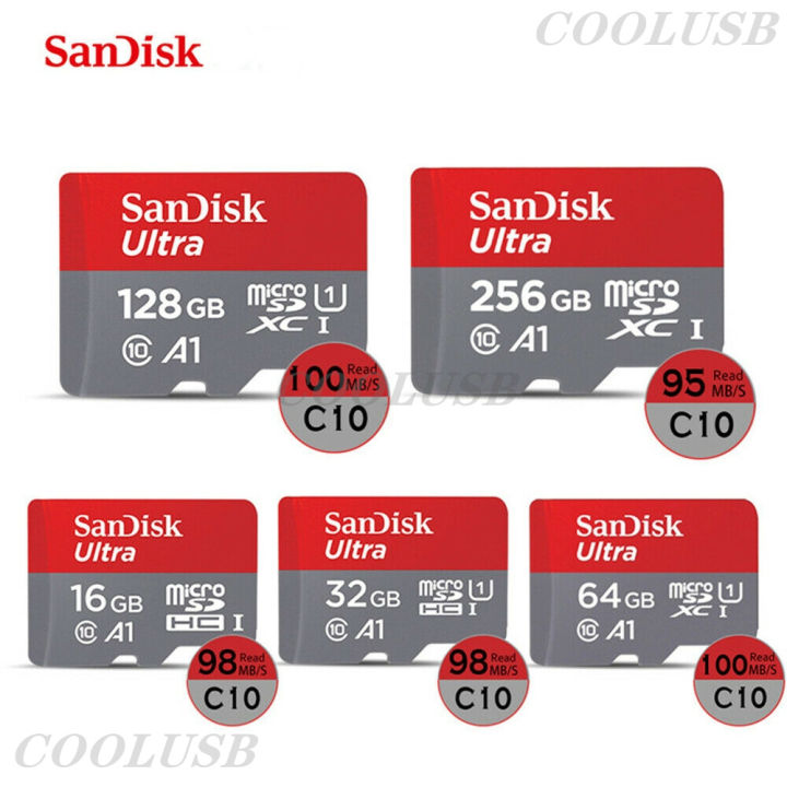 SanDisk Ultra Micro SD Card 8G 16GB 32GB 64GB 128GB 256GB 512GB C10 ...