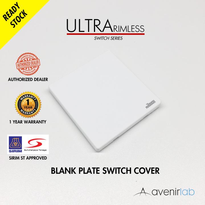 reTouch Ultra Rimless Blank Plate Switch Cover for Wall Switch Holes ...