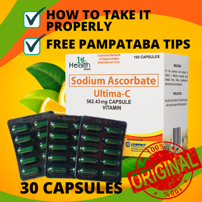 ULTIMA C pampataba na vitamins 30capsule ORIGINAL sodium ascorbate ...