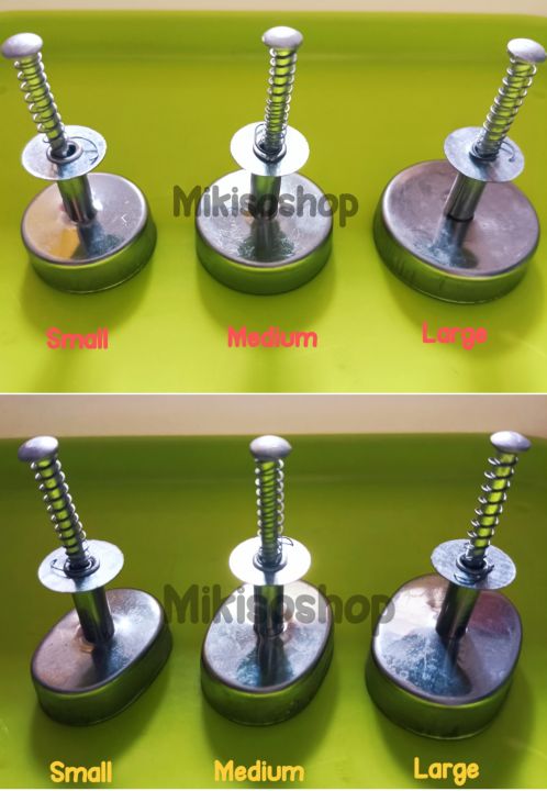 Oval or Round Polvoron Molder Set of 3 Stainless Steel | Lazada PH