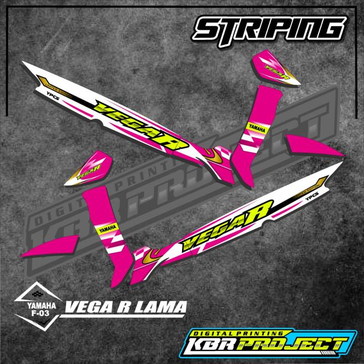 [COD] Stiker VEGA R LAMA striping VEGA motor YAMAHA motor sticker ...