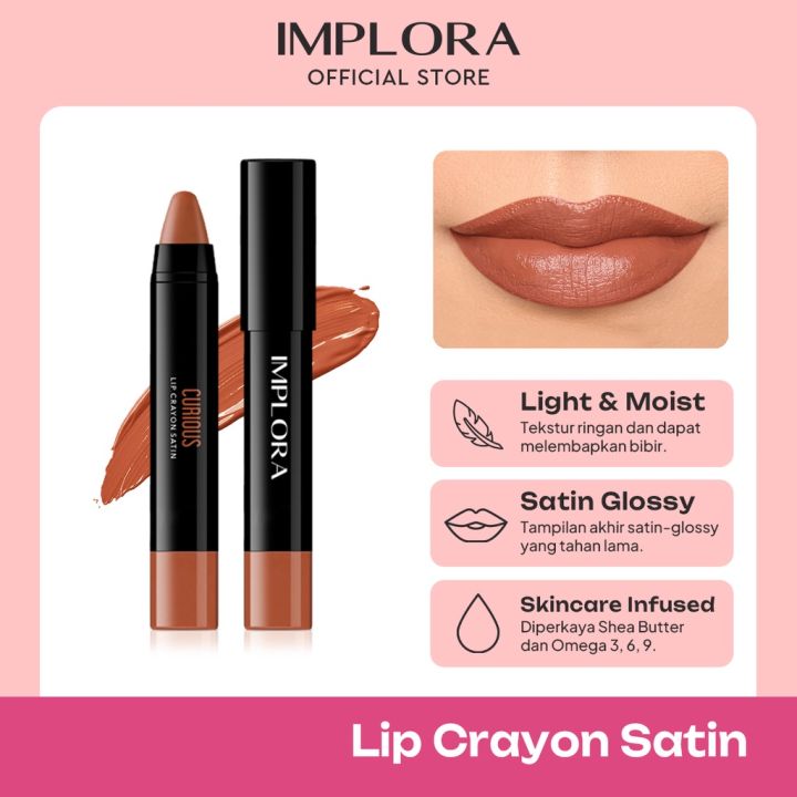 Implora Lip Crayon Satin | Lazada Indonesia