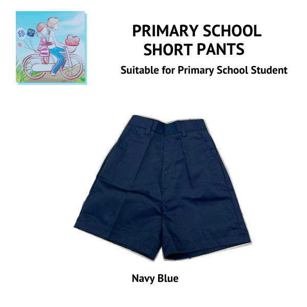 Primary School Short Pants (Elastic/ Navy Blue) | Lazada