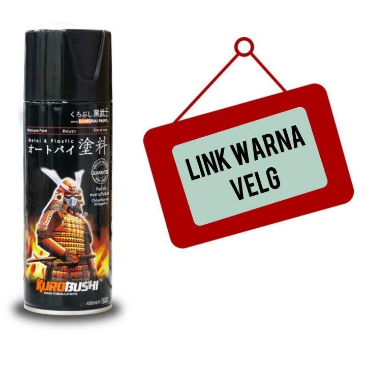 cat semprot samurai pilok pilox samurai varian velg chrome silver ...