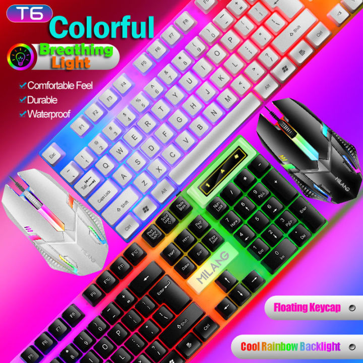 mouse Gaming Keyboard,8-Zone RGB Illumination,IP32 Water & Dust ...