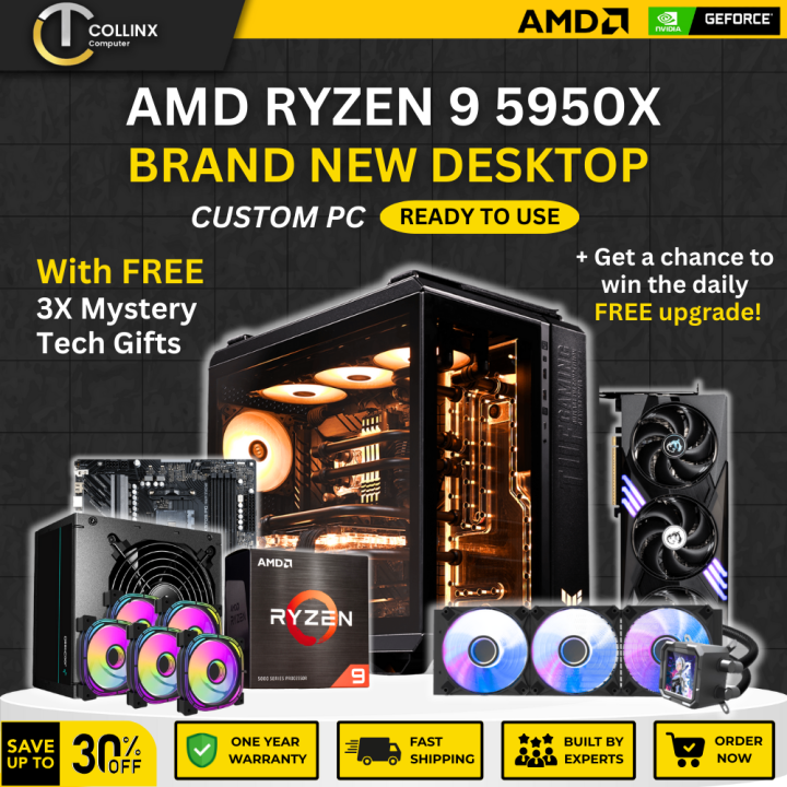[ AMD RYZEN 9 5950X LUXURY PC BUILD - WARLORD ] High-End Gaming Desktop ...