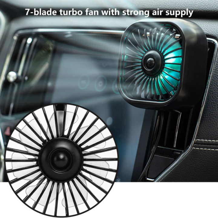 Powerful Cooling Air Fan for Vehicles Car Car Fan USB Fan with LED ...