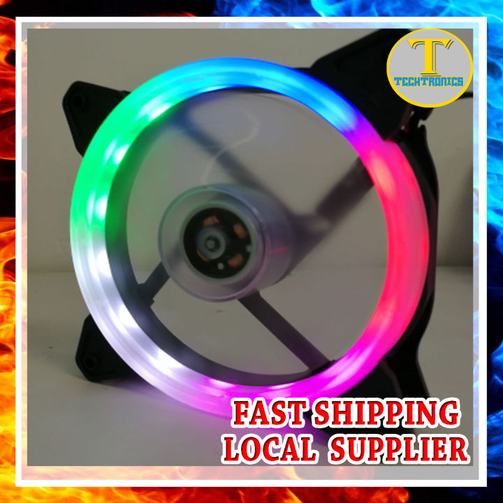 Cpu Fan Computer Chassis Ring Fan with led RGB 120mm 12CM Mining Fan ...