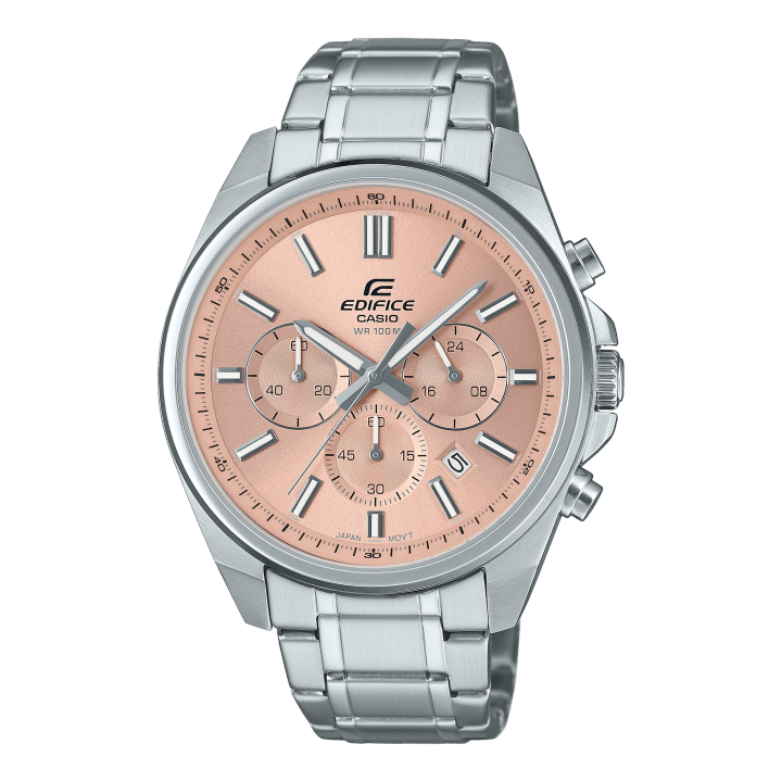 Casio Edifice (EFV-650D-4AVUDF) Silver Stainless Steel Strap 100 Meter ...