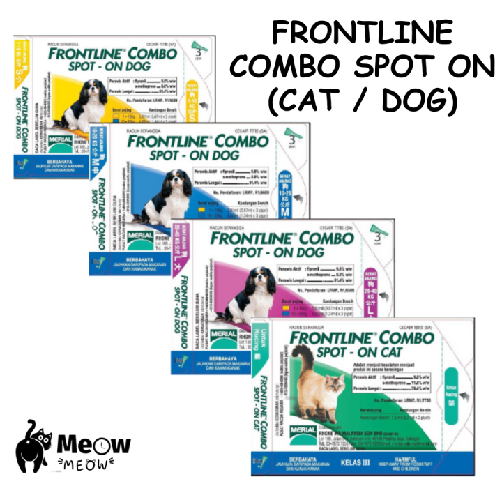 Frontline Combo Spot On Dogs/Cats 3 pipets | Lazada