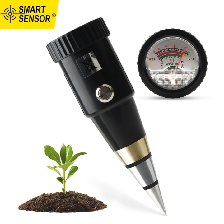 Smart Sensor 2 in 1 Soil PH and Moisture Meter Pointer Soil PH Tester ...