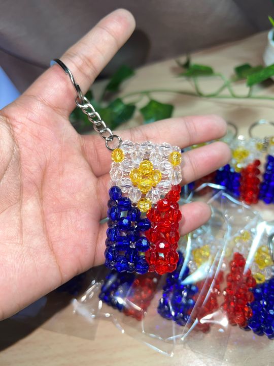 Philippine Flag Beads Keychain Souvenir Phil Flag Key chain | Lazada PH