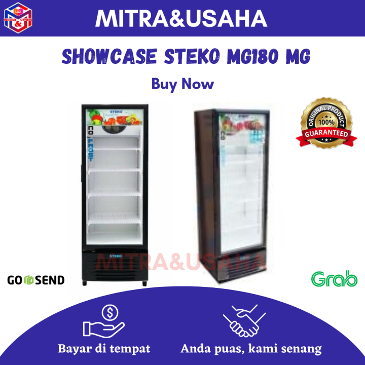 SHOWCASE STEKO MG180 MG 180 NO FROST KHUSUS CIKARANG BEKASI KARAWANG ...