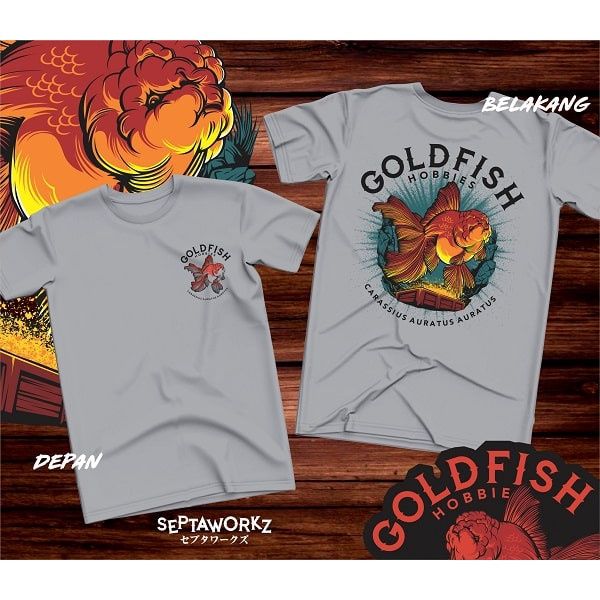 Kaos Goldfish, Kaos Ikan Koki - Kaos Ikan, Baju ikan, Baju ikan koki ...