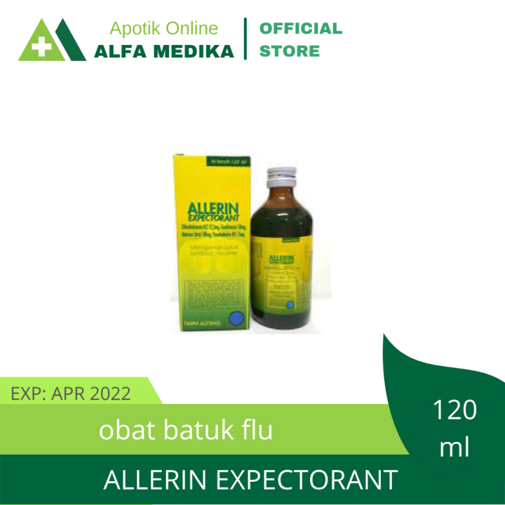 Allerin Ekspektoran Sirup 120 ml | Lazada Indonesia