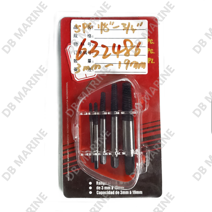 IMPA 632486 632487 Marine Use Broken Screw Extractor Set Hand Tools ...