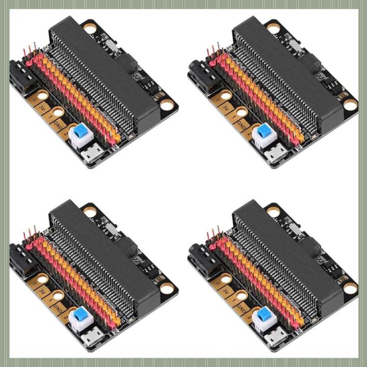 (DXMN) 4X Micro-Bit Expansion Board IOBIT V2.0 Breakout Adapter Shield with Buzzer for BBC Kids ...