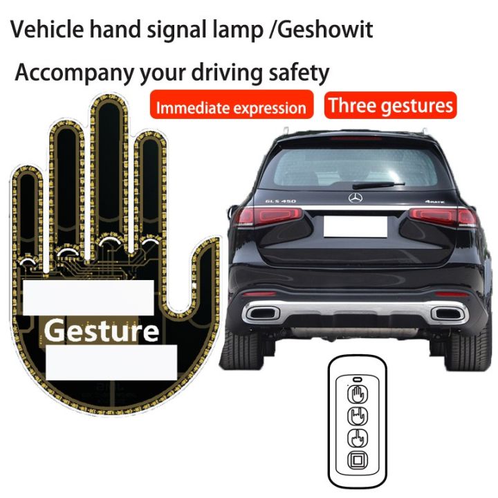 Led Car Middle Finger Gesture Multi-Function Three Models Suv Interior ...