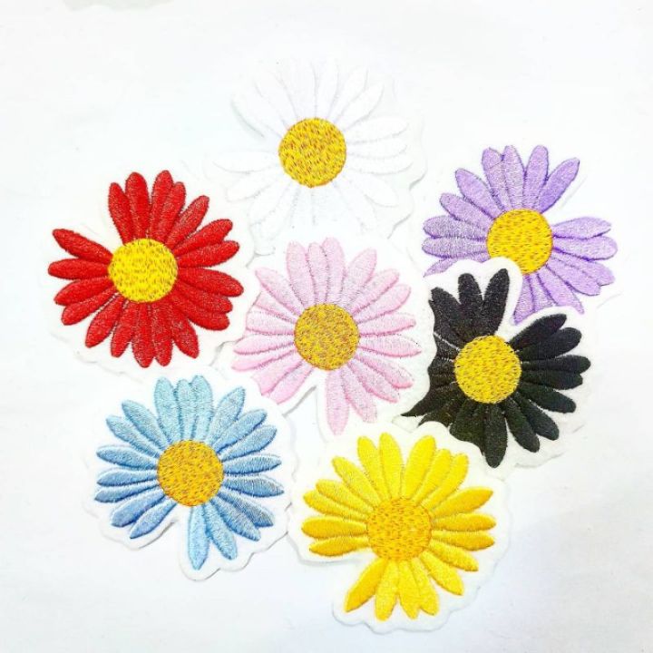 Patch Bordir Bunga Daisy, Peaceminus One Warna | Lazada Indonesia